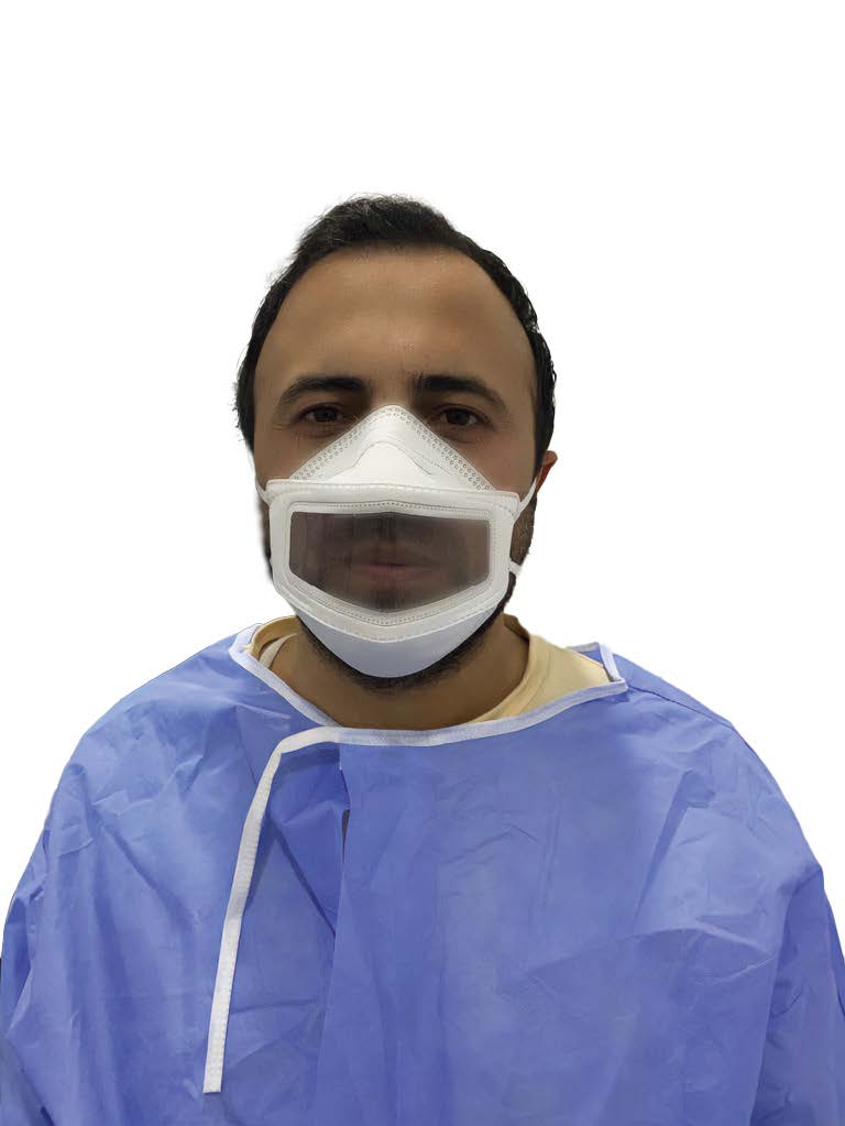 Disposable Transparent Half Mask FFP2 NR - Agridisk